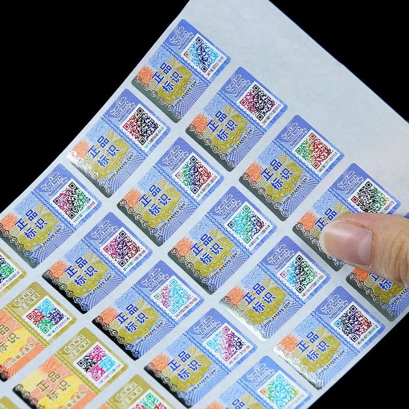 Custom High Quality holographic Safe Anti counterfeiting Sticker ...
