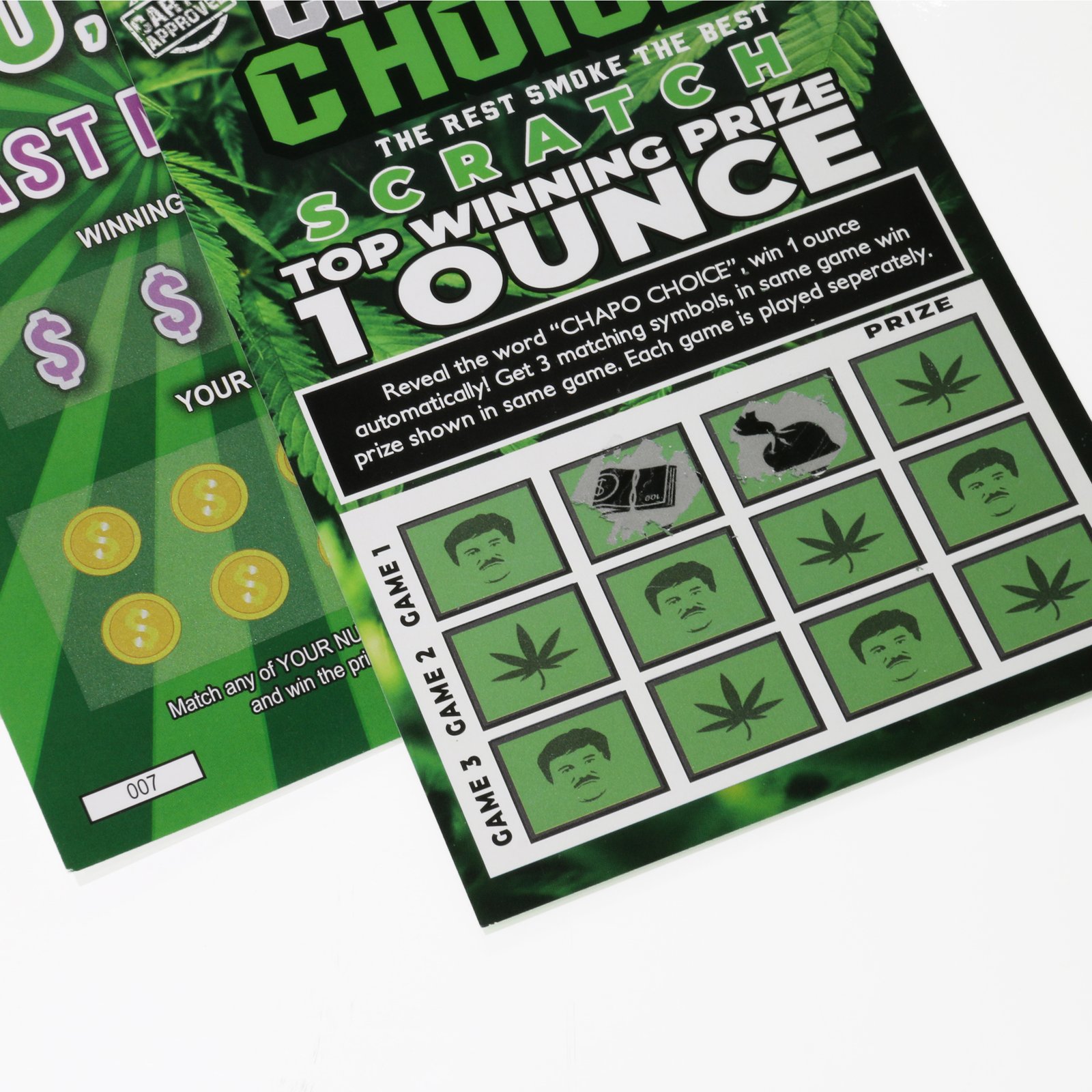 Custom Full Color Printing Paper Lottery Ticket Scratch Off Cards ...