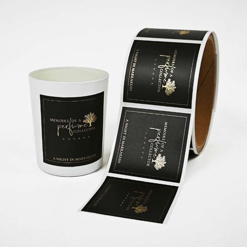 Custom Luxury Packaging Label Stickers for Candle Jars - Professional ...